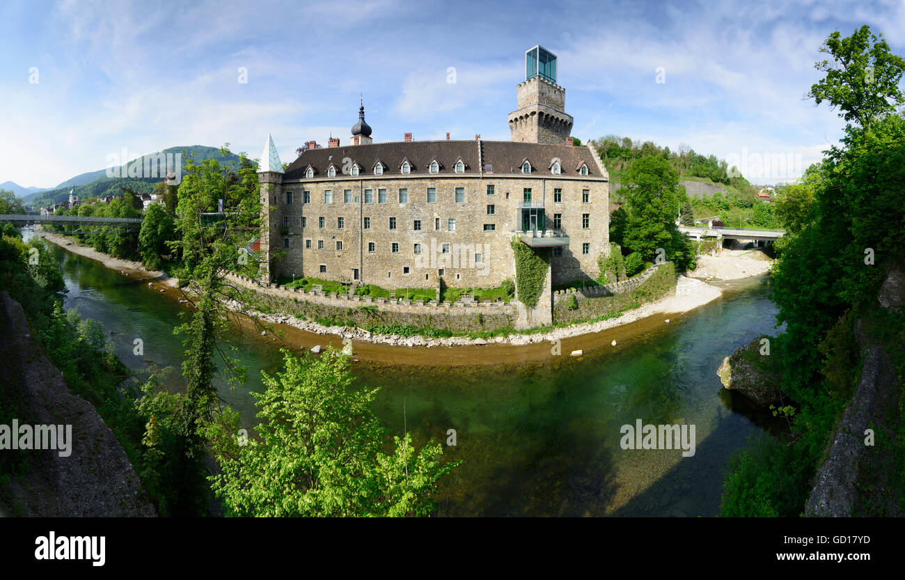 Waidhofen an der Ybbs: Rothschild castle at river Ybbs, Austria ...