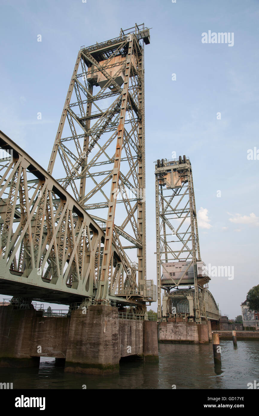 De Hef Vertical Lift Bridge by Joosting, Rotterdam, Holland ...