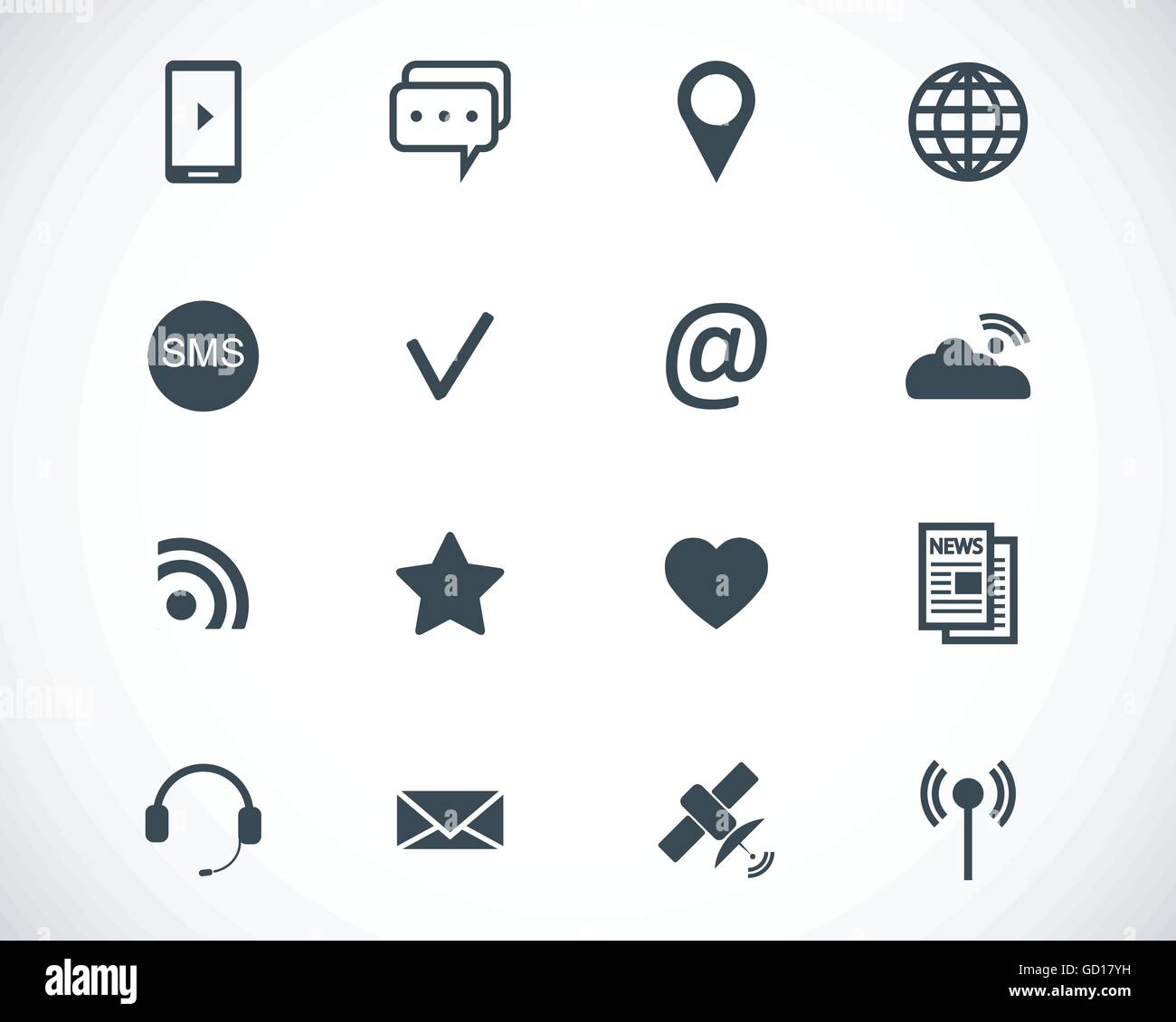 Global communication symbols chat Stock Vector Images - Alamy