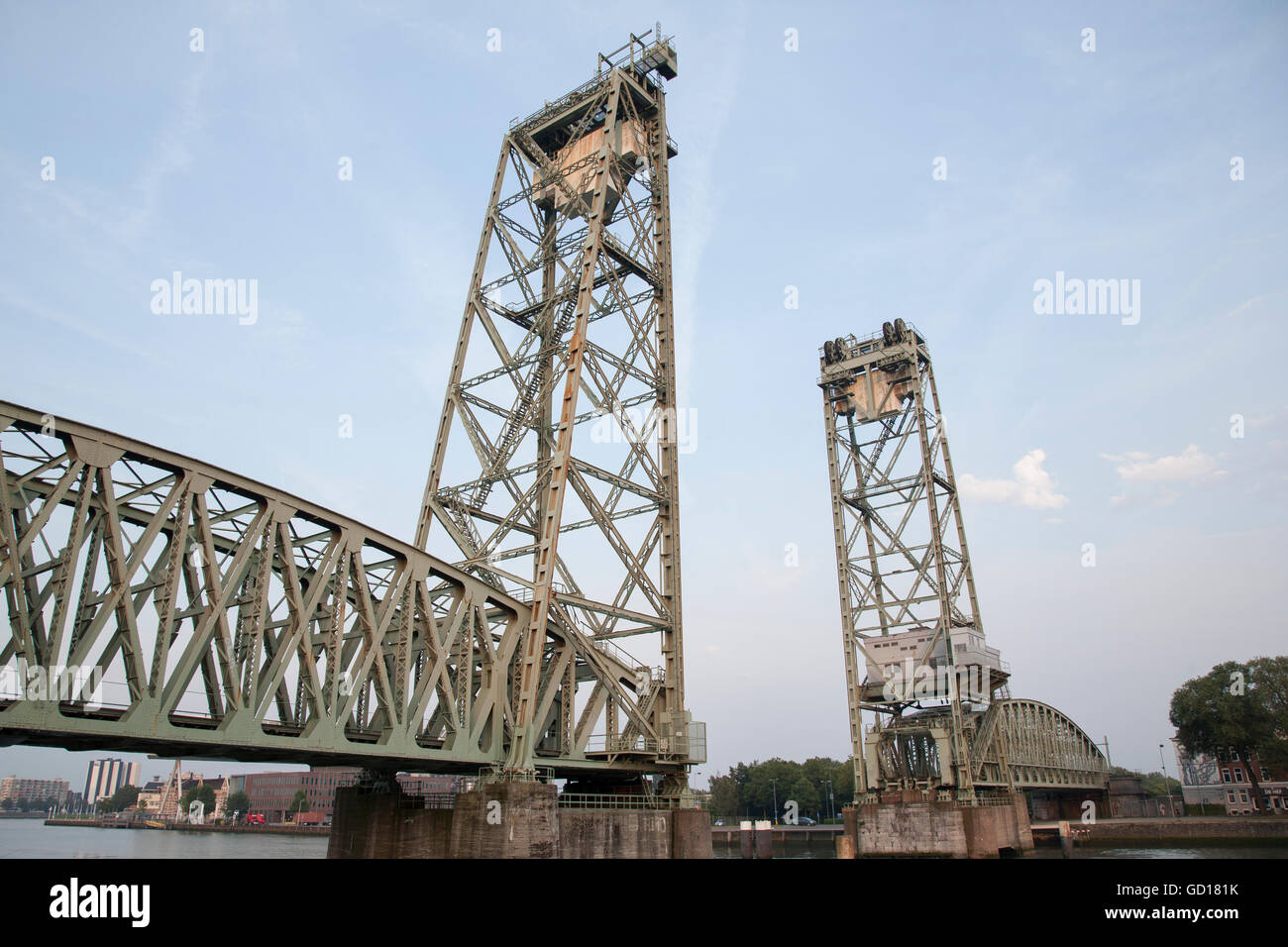 De Hef Vertical Lift Bridge by Joosting, Rotterdam, Holland ...