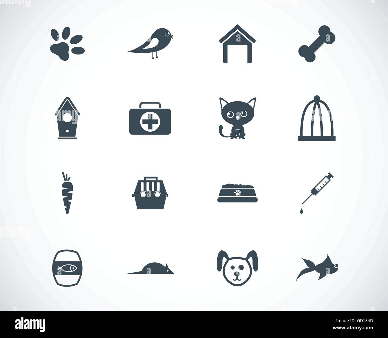 Dogs on leash icon Stock Vector Images - Alamy