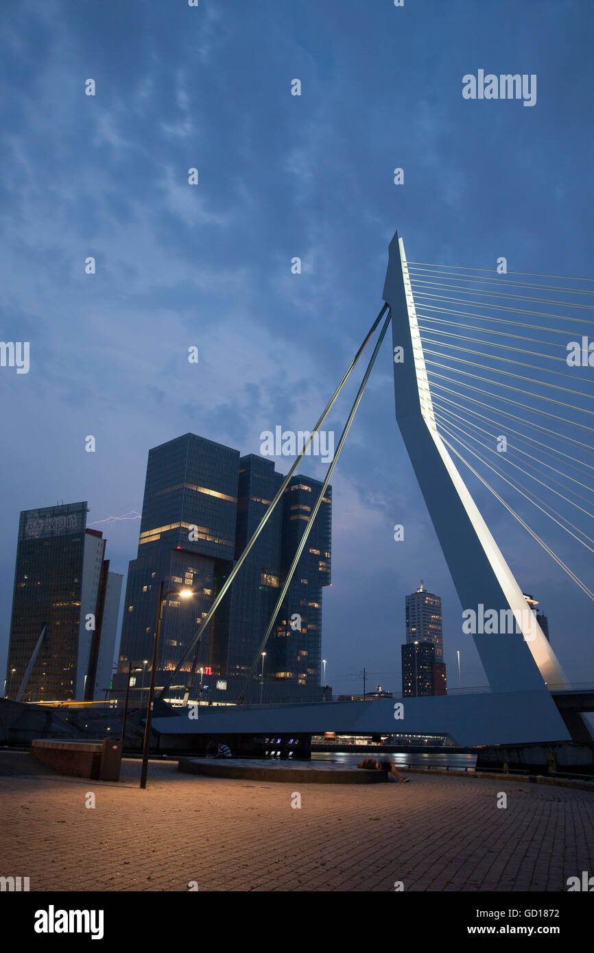 Erasmusbrug - Erasmus Bridge, Rotterdam, Holland Stock Photo - Alamy