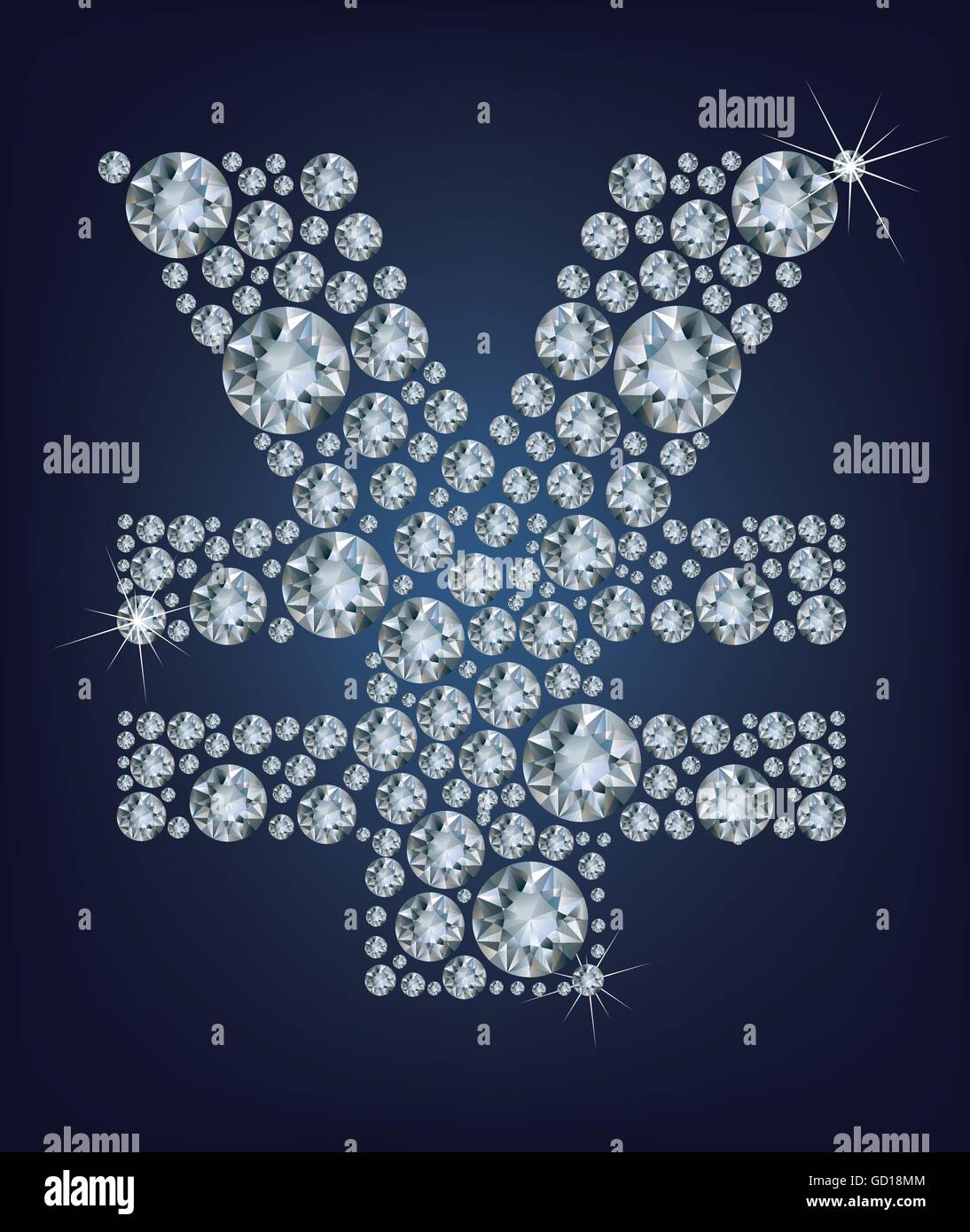 Yen symbol in diamonds Stock Vector Image & Art - Alamy
