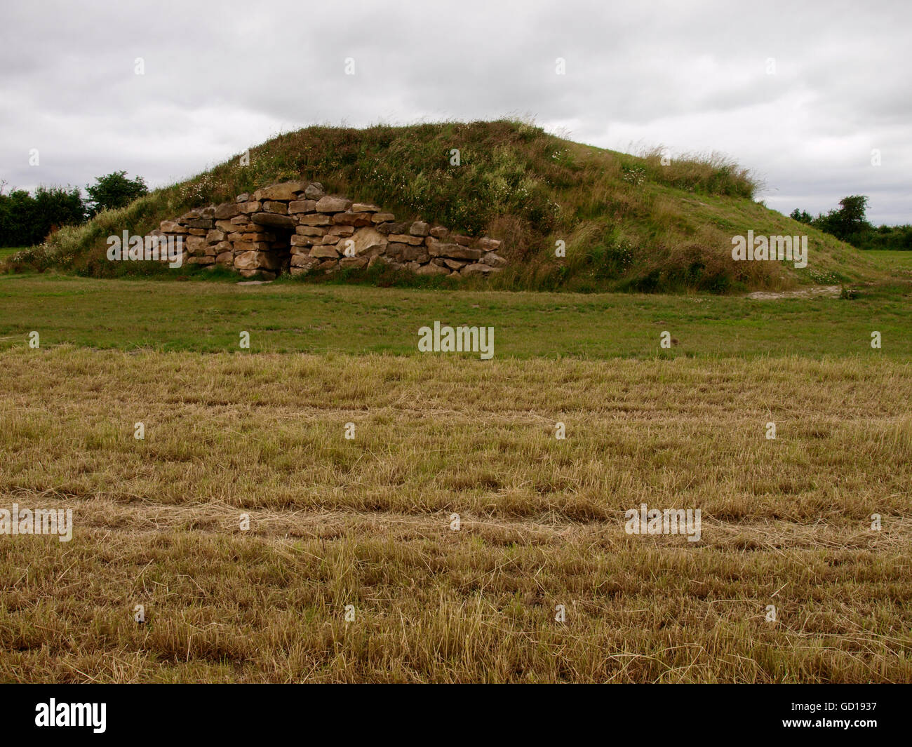 The Long Barrow, All canning, Devizes, UK A modern burial barrow Stock ...