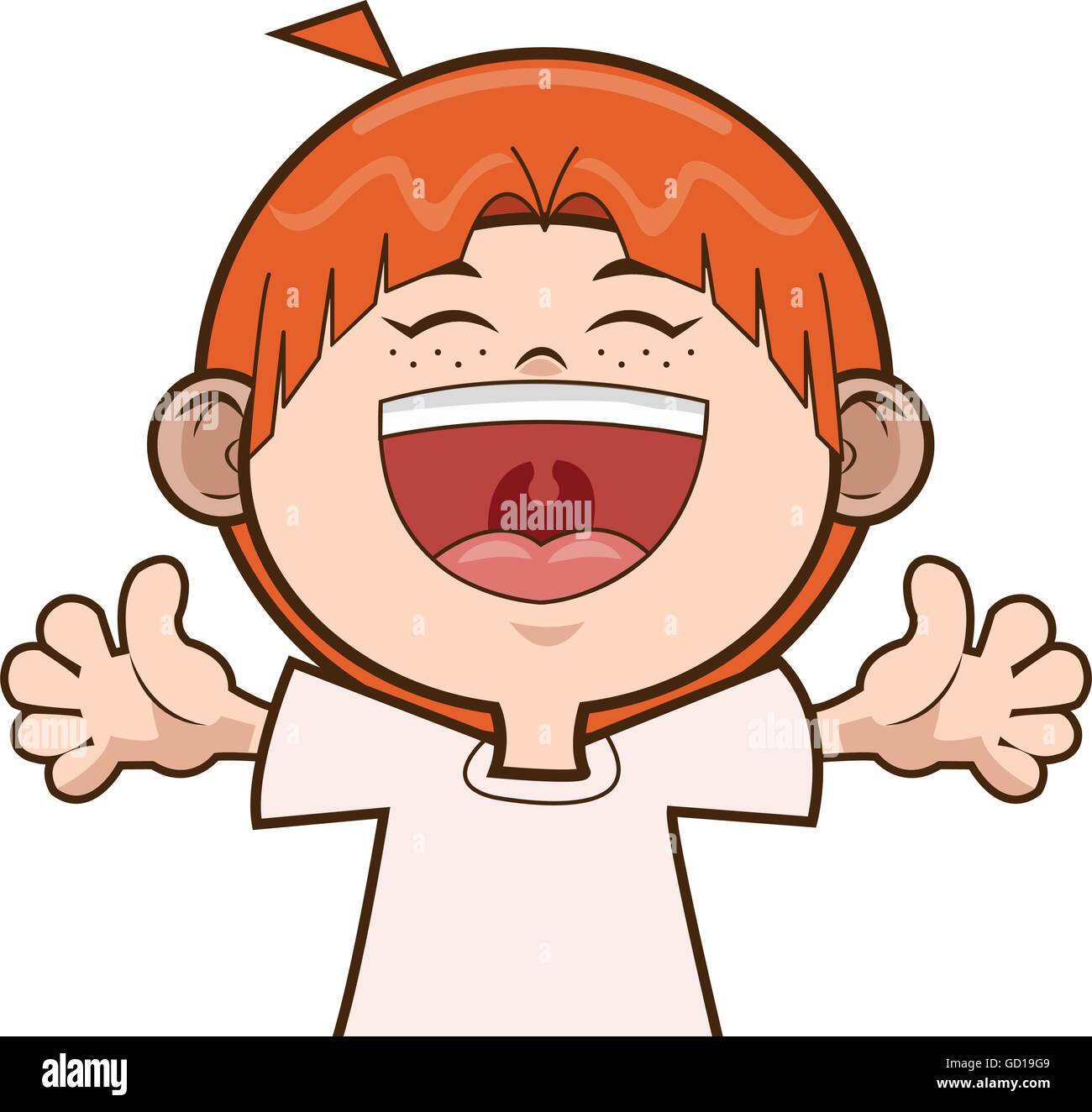 happy kid boy smiling Stock Vector Image & Art - Alamy