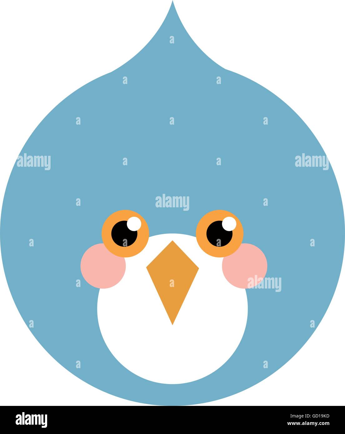 blue bird flat icon Stock Vector Image & Art - Alamy