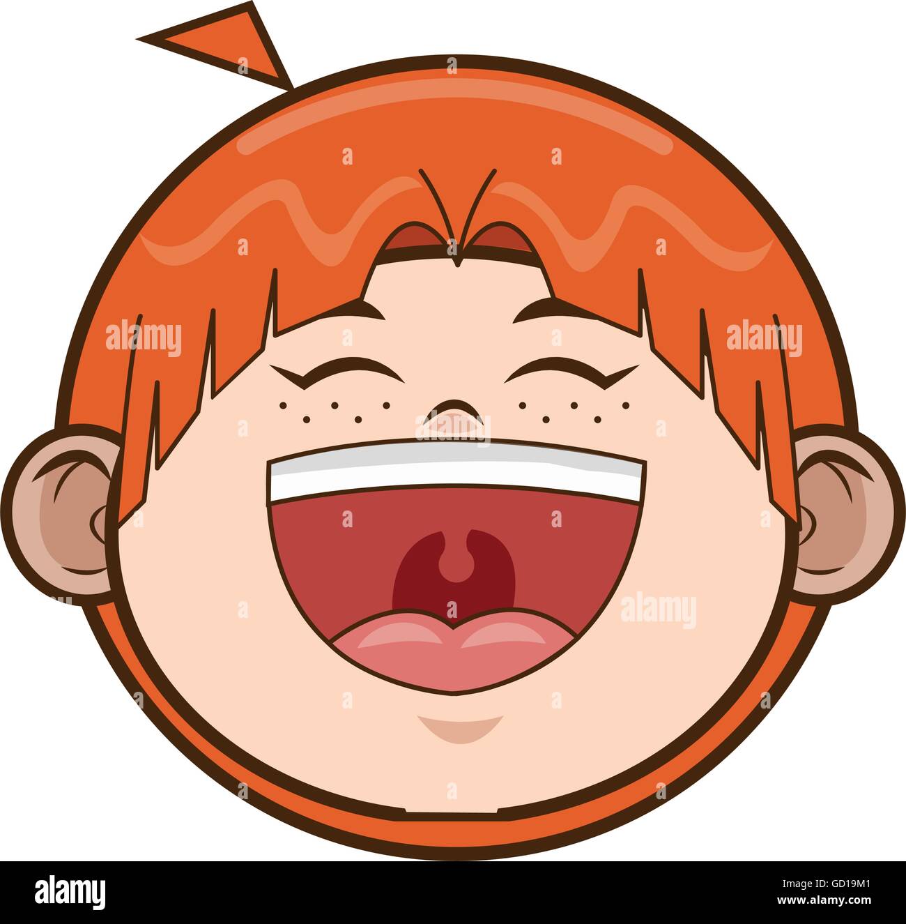 happy kid boy smiling Stock Vector Image & Art - Alamy