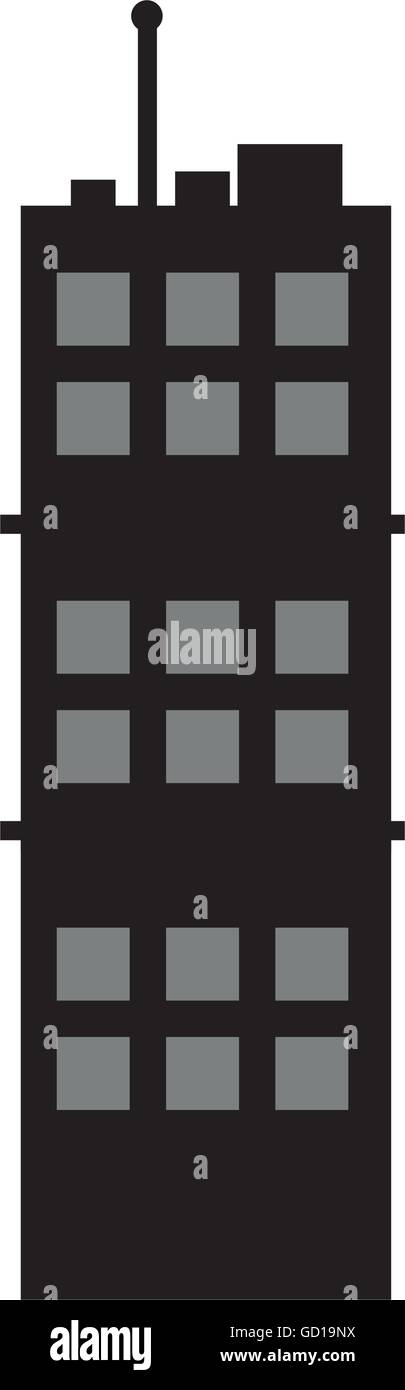 building silhouette construction icon Stock Vector Image & Art - Alamy