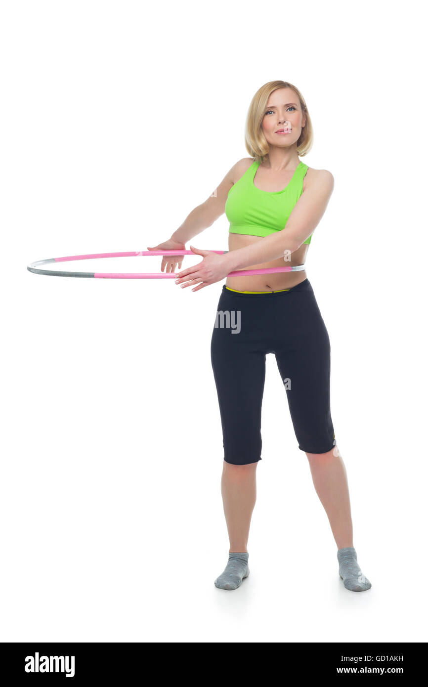 Hula hoop mature woman hi-res stock photography and images - Alamy