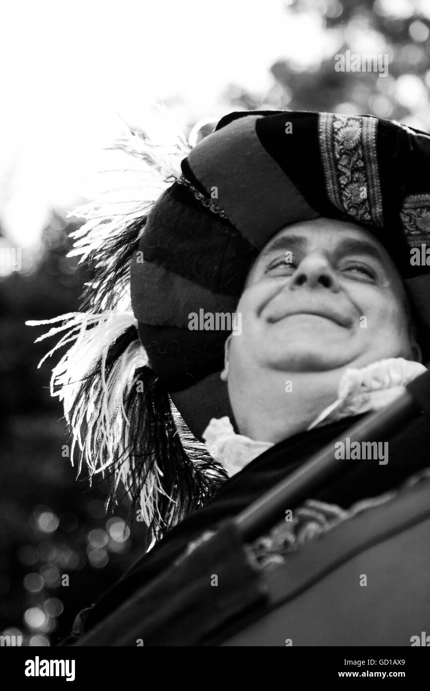 Show the flag Black and White Stock Photos & Images - Alamy