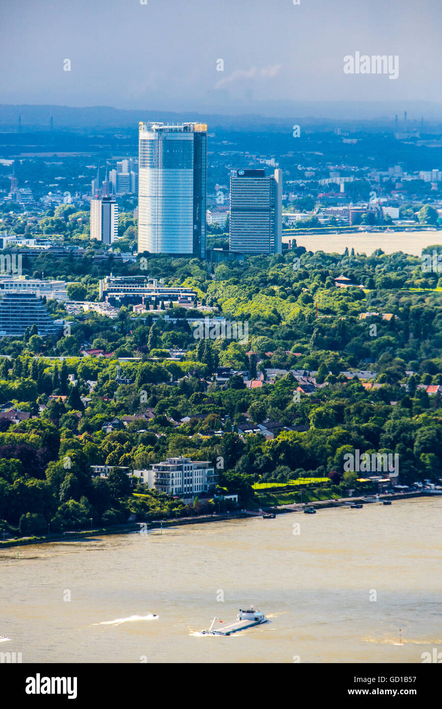 Skyline of Bonn, Germany, river Rhine Stock Photo - Alamy