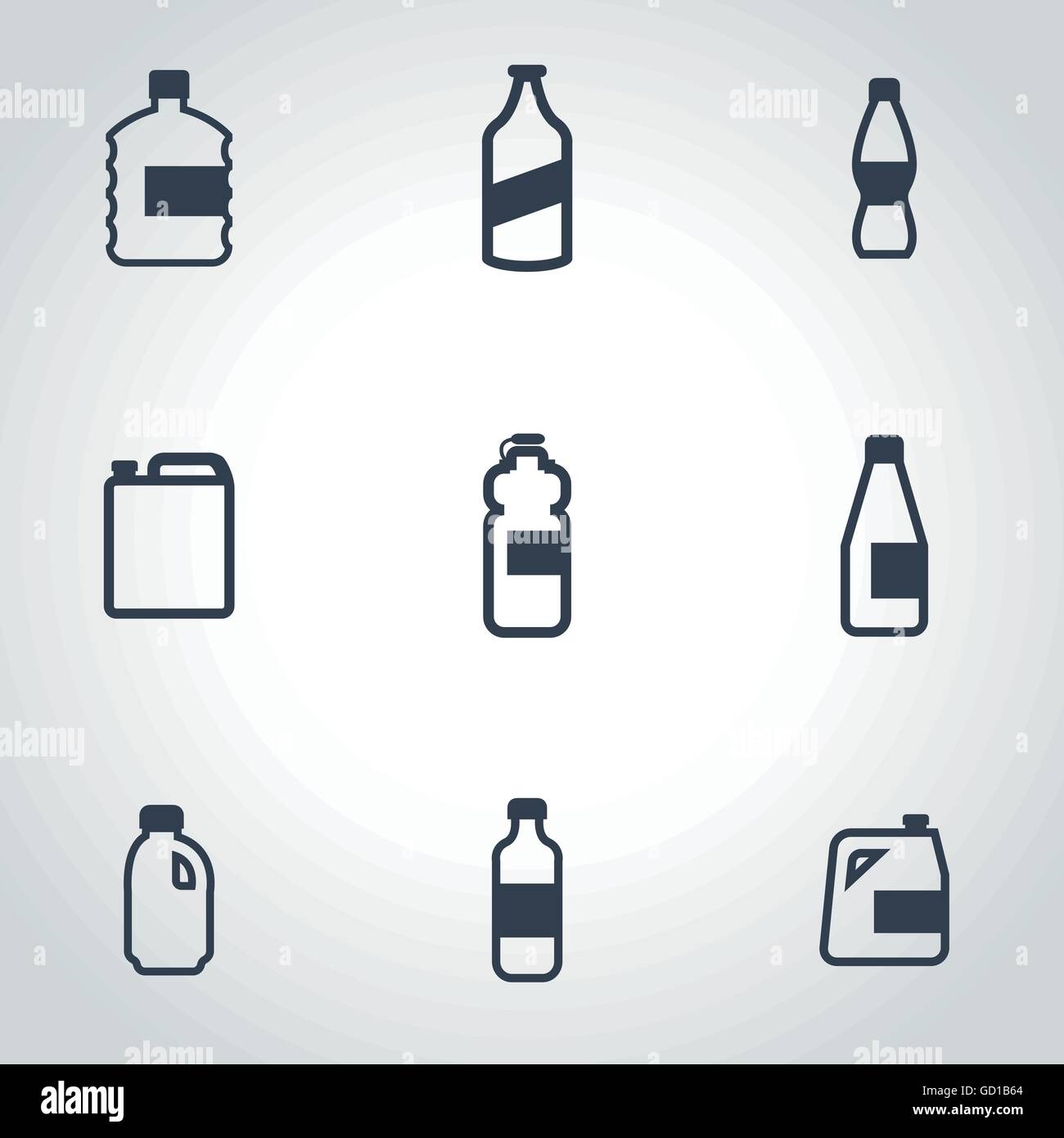 Bottle plastic bottles Stock Vector Images - Alamy