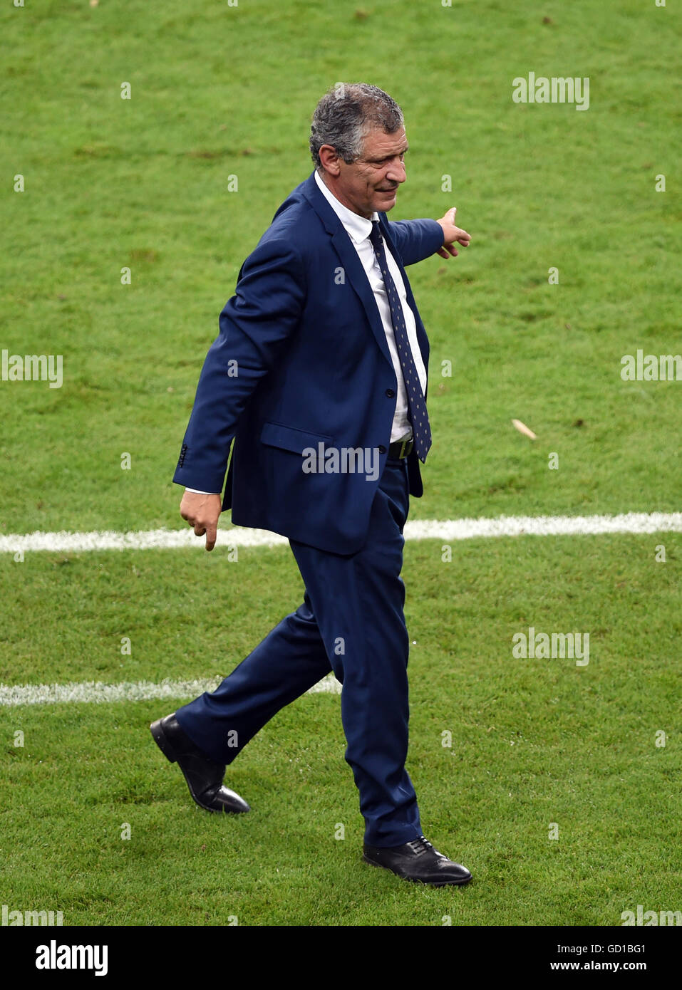 Portugal manager Fernando Santos during in the UEFA Euro 2016 Final at ...