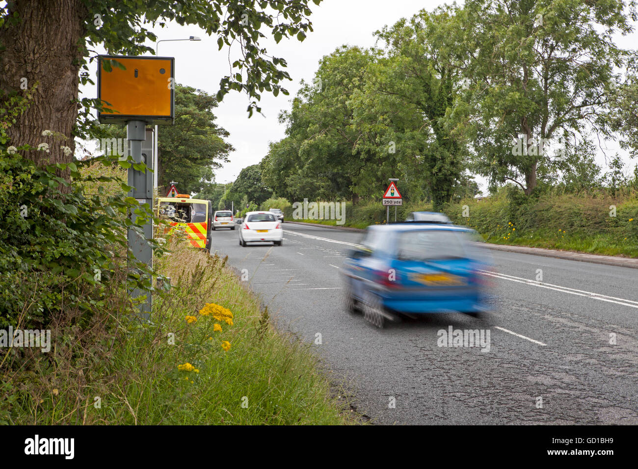 A 583, Preston New Road, Non-working redundant Gatso Fixed Speed camera ...