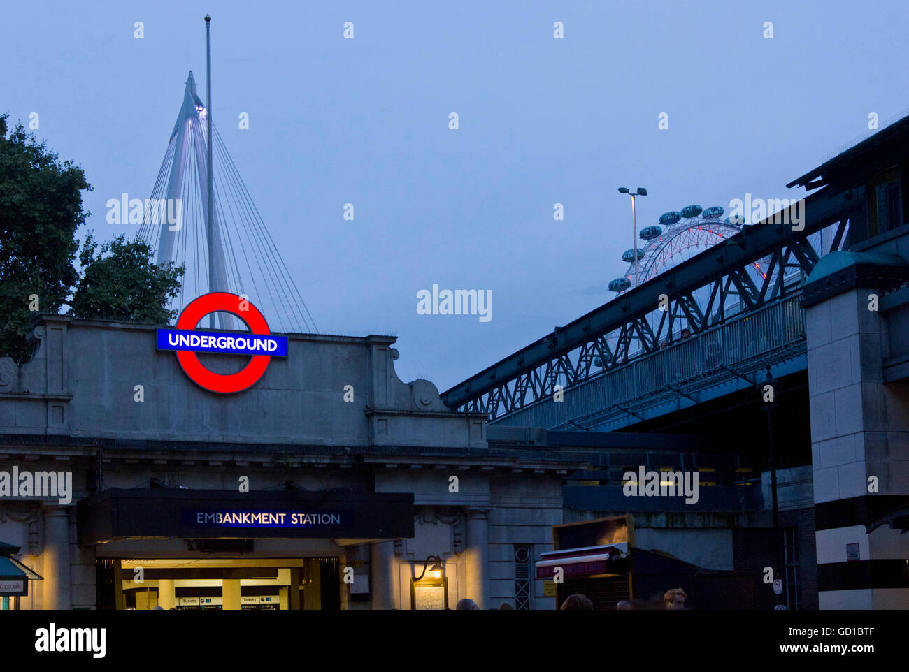 Embankment London Underground Station In High Resolution Stock ...