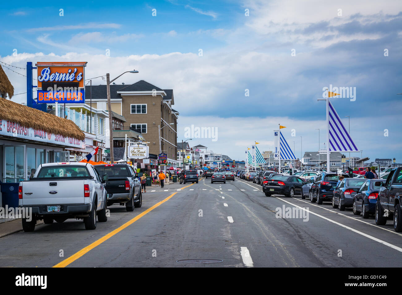 Ocean Boulevard, in Hampton Beach, New Hampshire Stock Photo - Alamy