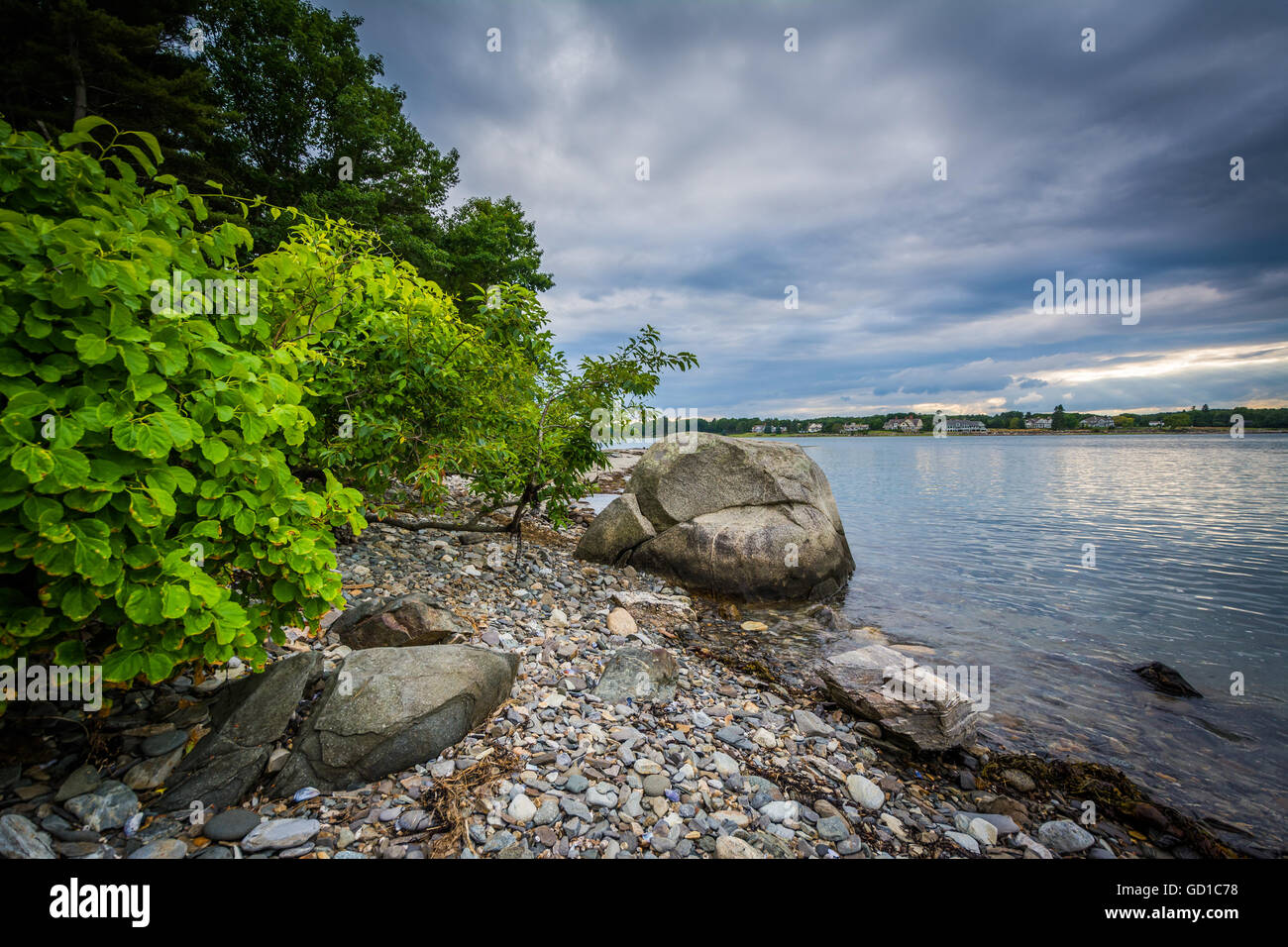 Rocky coast at Odiorne Point State Park, in Rye, New Hampshire Stock ...