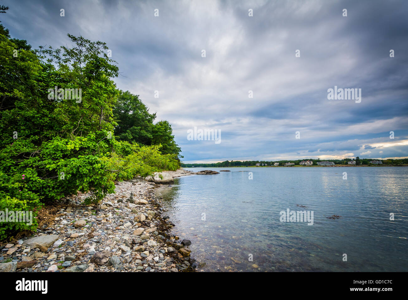 Rocky coast at Odiorne Point State Park, in Rye, New Hampshire Stock ...