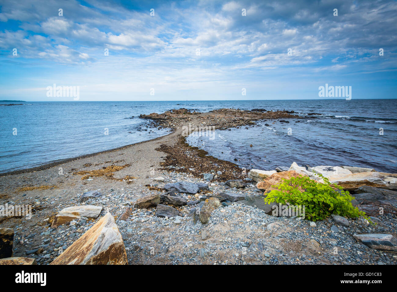 Rocky coast in Rye, New Hampshire Stock Photo - Alamy