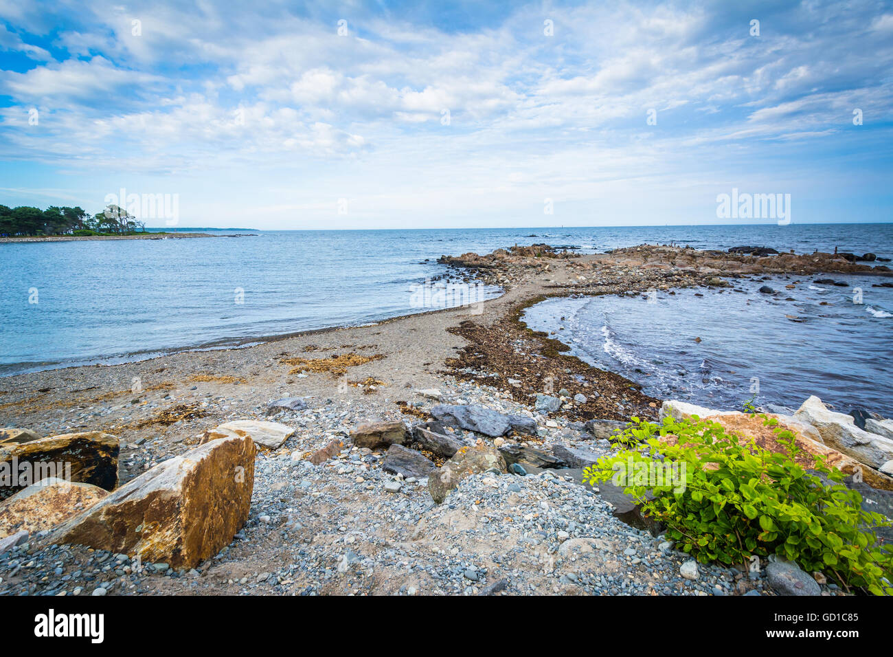Rocky coast in Rye, New Hampshire Stock Photo - Alamy