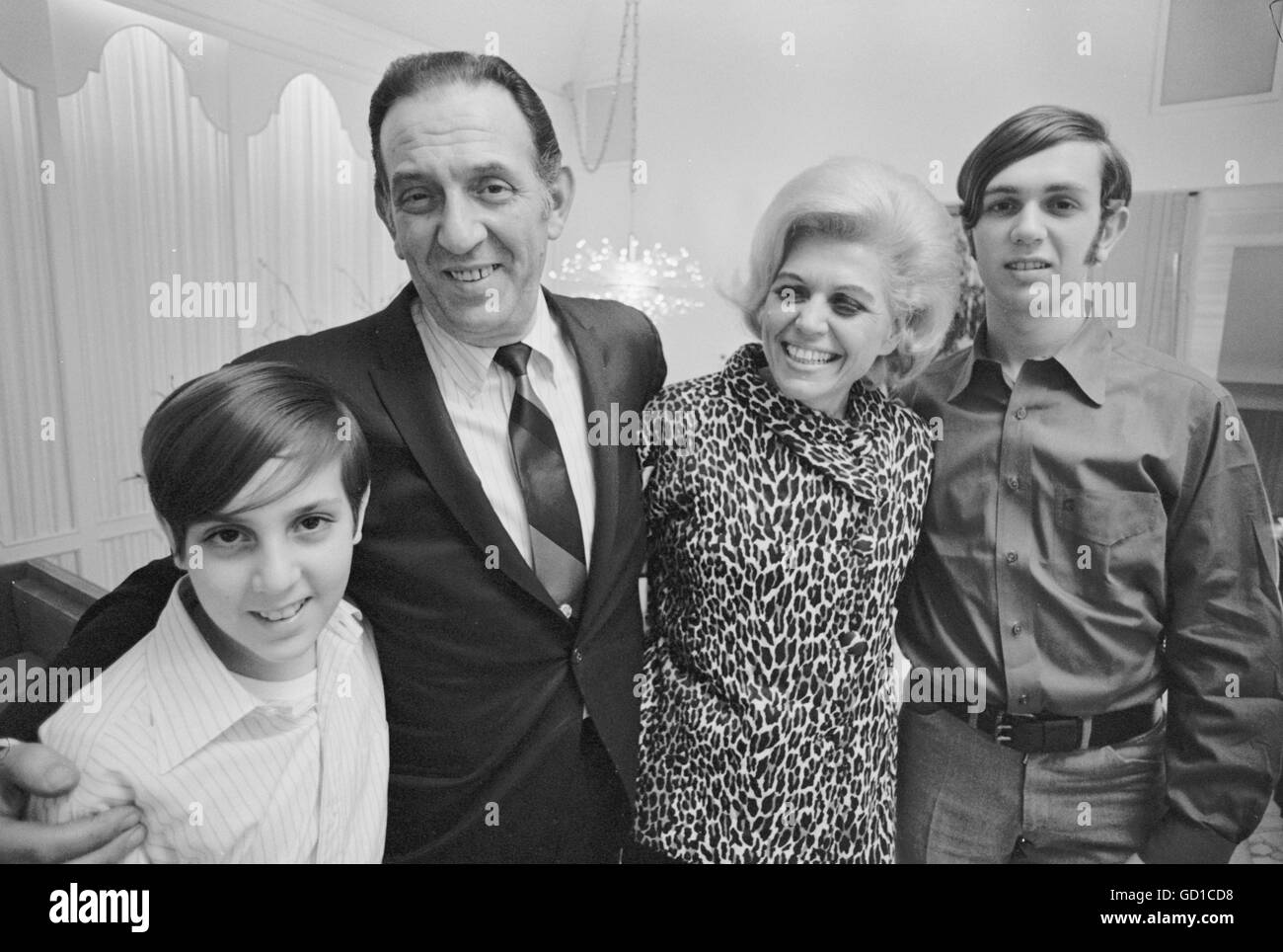 Jean Nidetch, cofounder of Weight Watchers, at home with her family ...