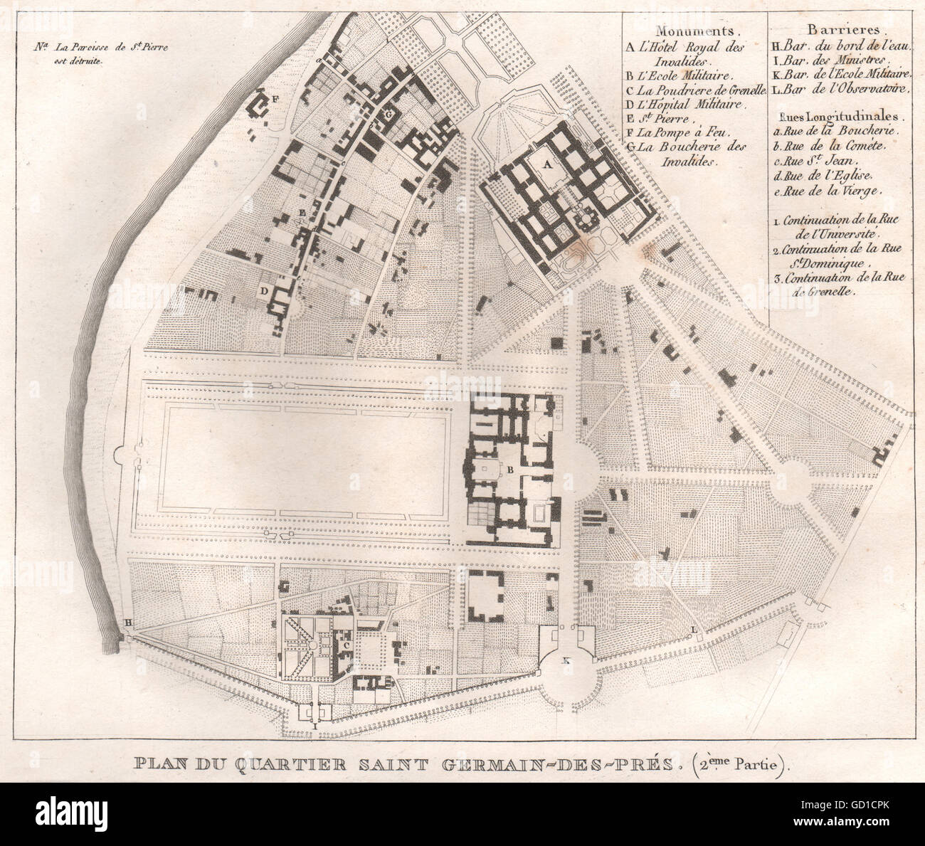 PARIS: "Saint-Germain-des-Prés". Quartier Invalides Champ Mars. 7e 15e ...