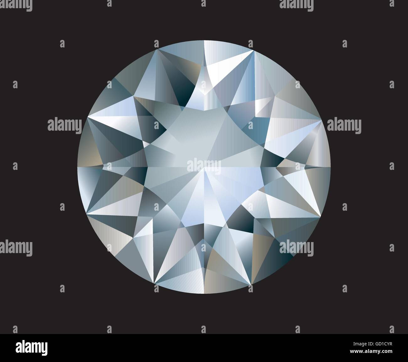 A Shiny bright diamond Stock Vector Image & Art - Alamy