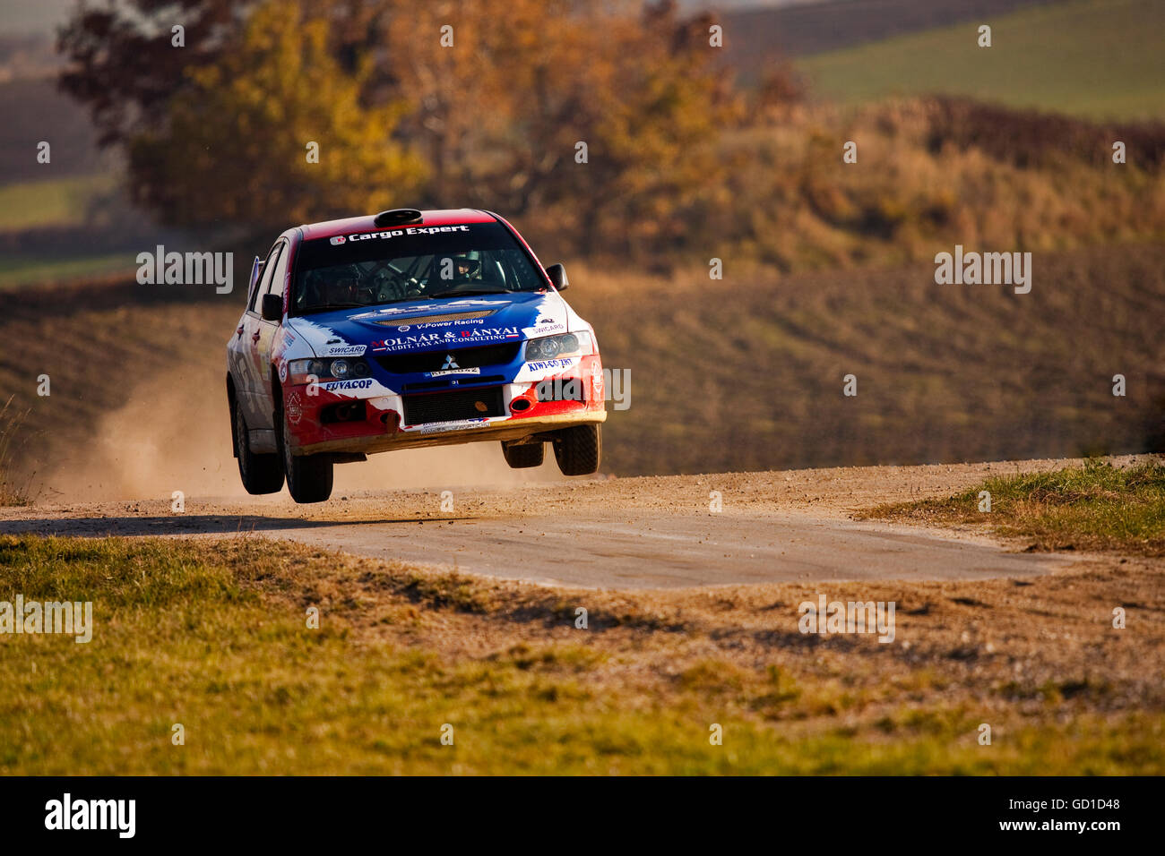 Rally car jump hi-res stock photography and images - Alamy