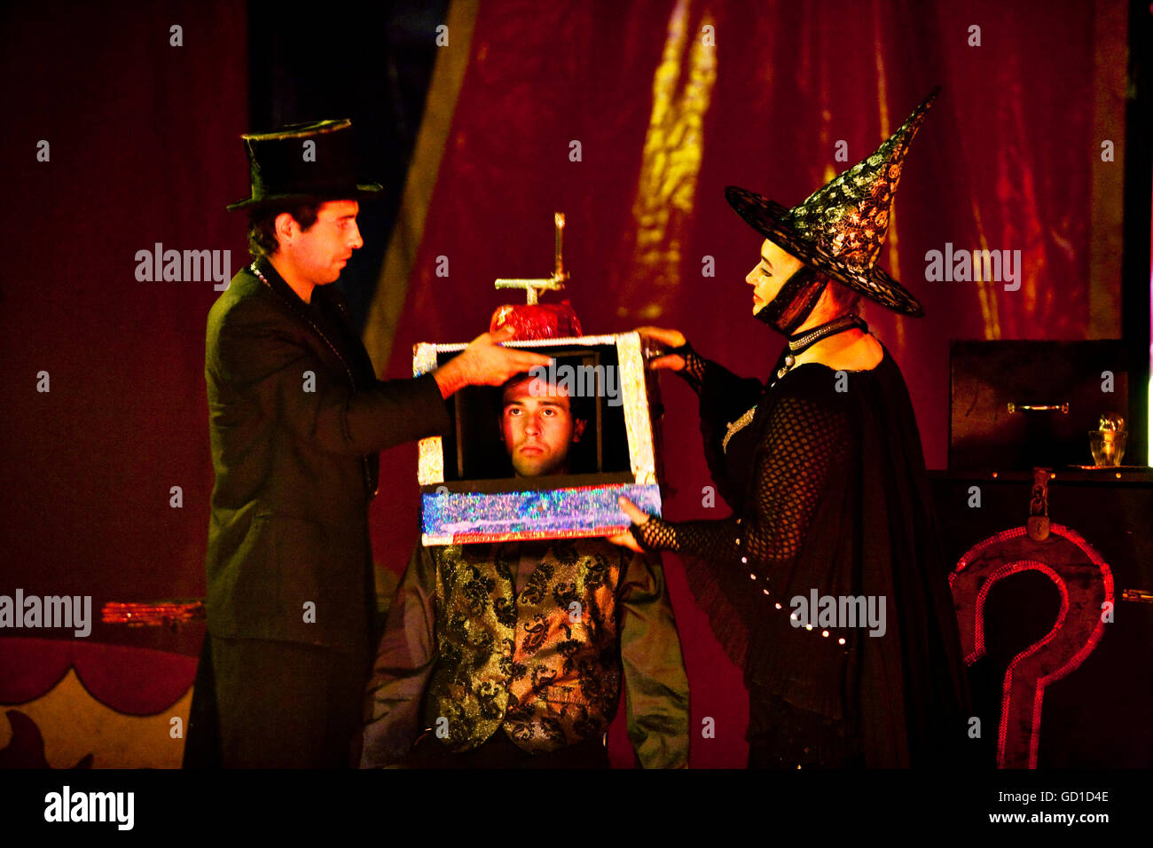 Three circus artists in hi-res stock photography and images - Alamy