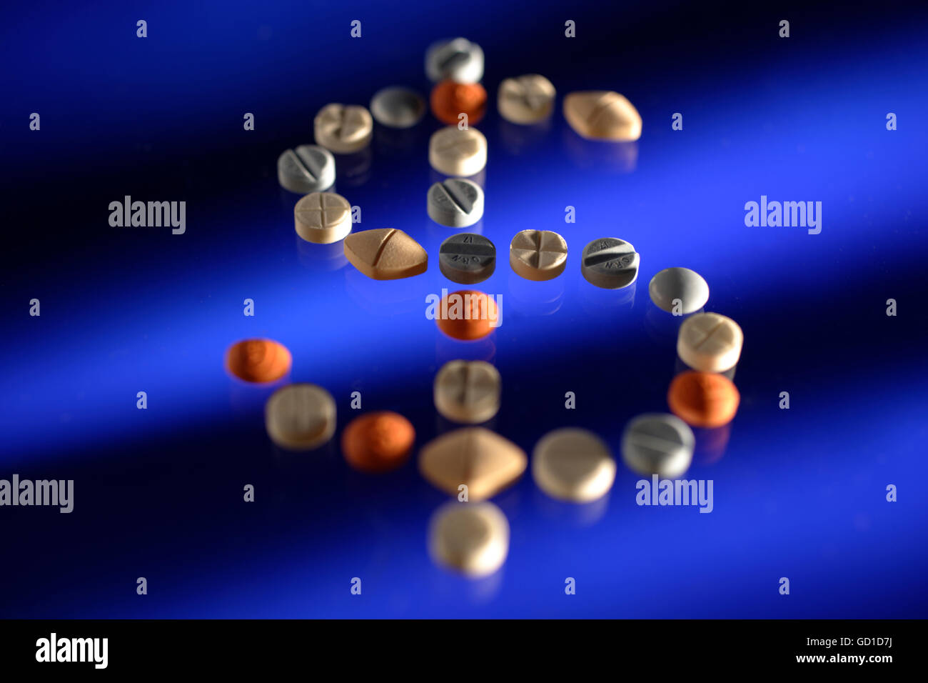 Dollar sign made of tablets, medicaments Stock Photo - Alamy