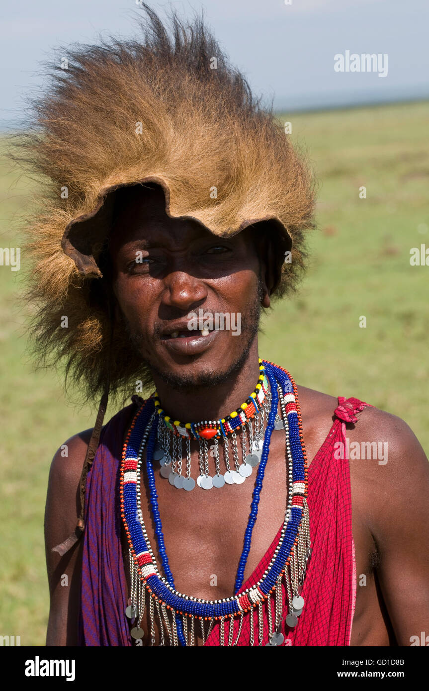 Maasai man, portrait, Masai Mara, Kenya, Africa Stock Photo - Alamy