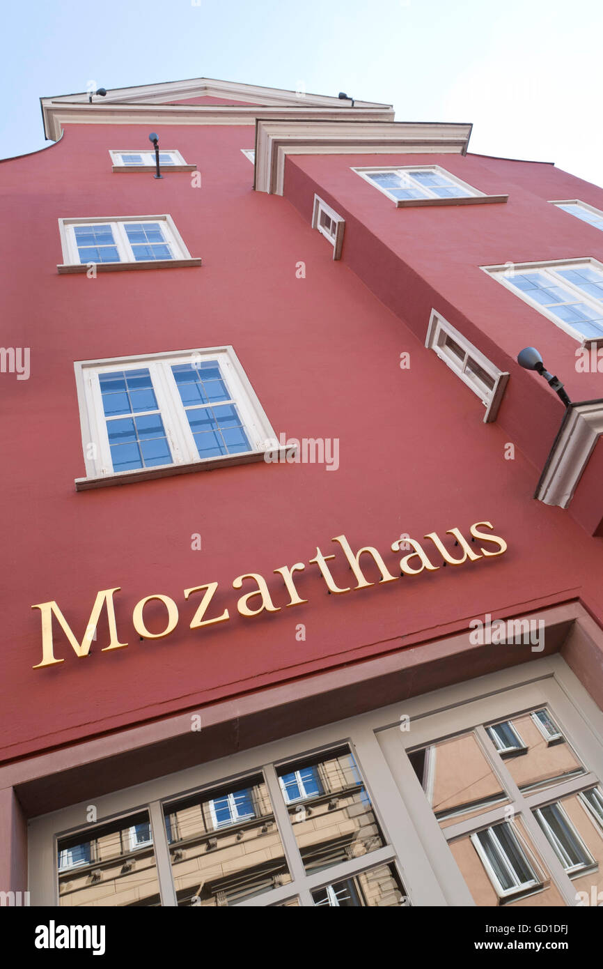 Mozart House, the birthplace of Leopold Mozart, father of Wolfgang ...