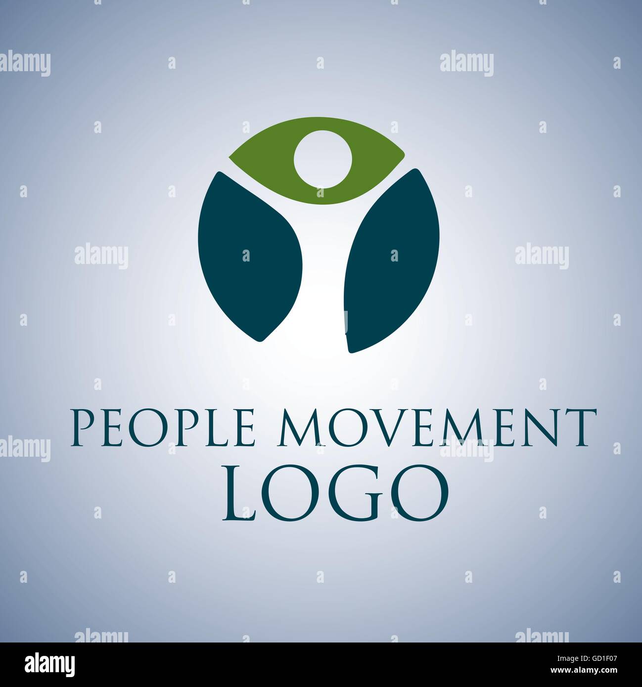 people movement logo designed in a simple way so it can be use for ...