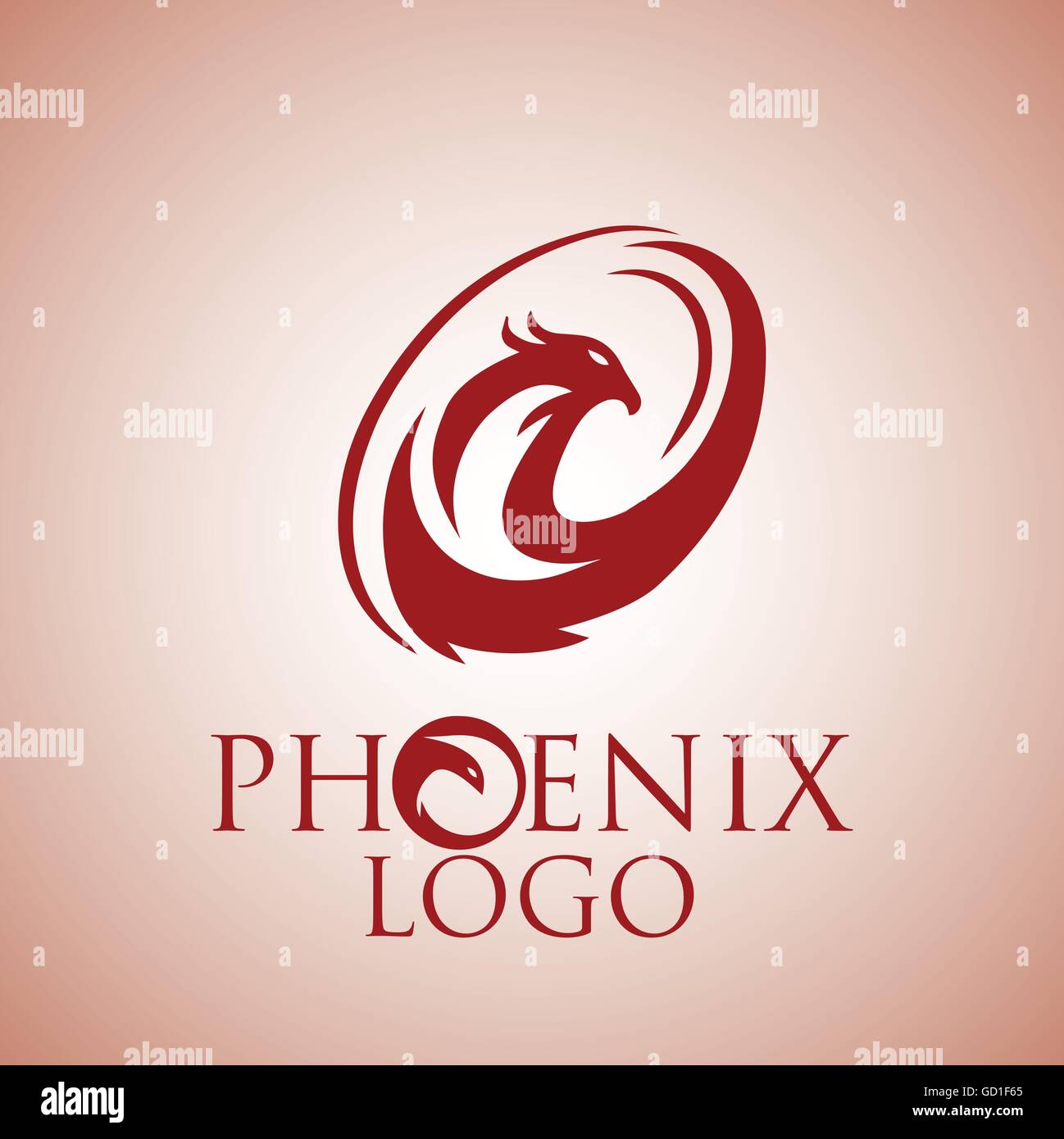 phoenix logo designed in a simple way so it can be use for multiple ...