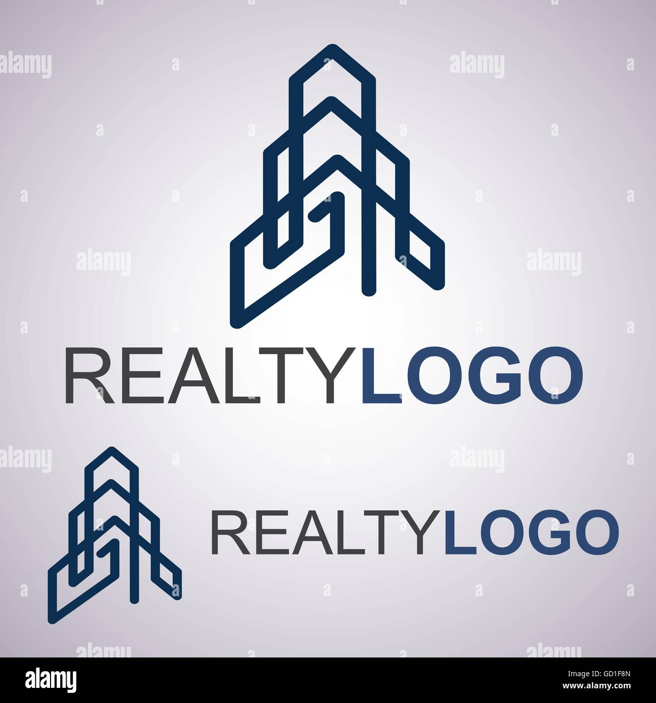 realty logo designed in a simple way so it can be use for multiple ...