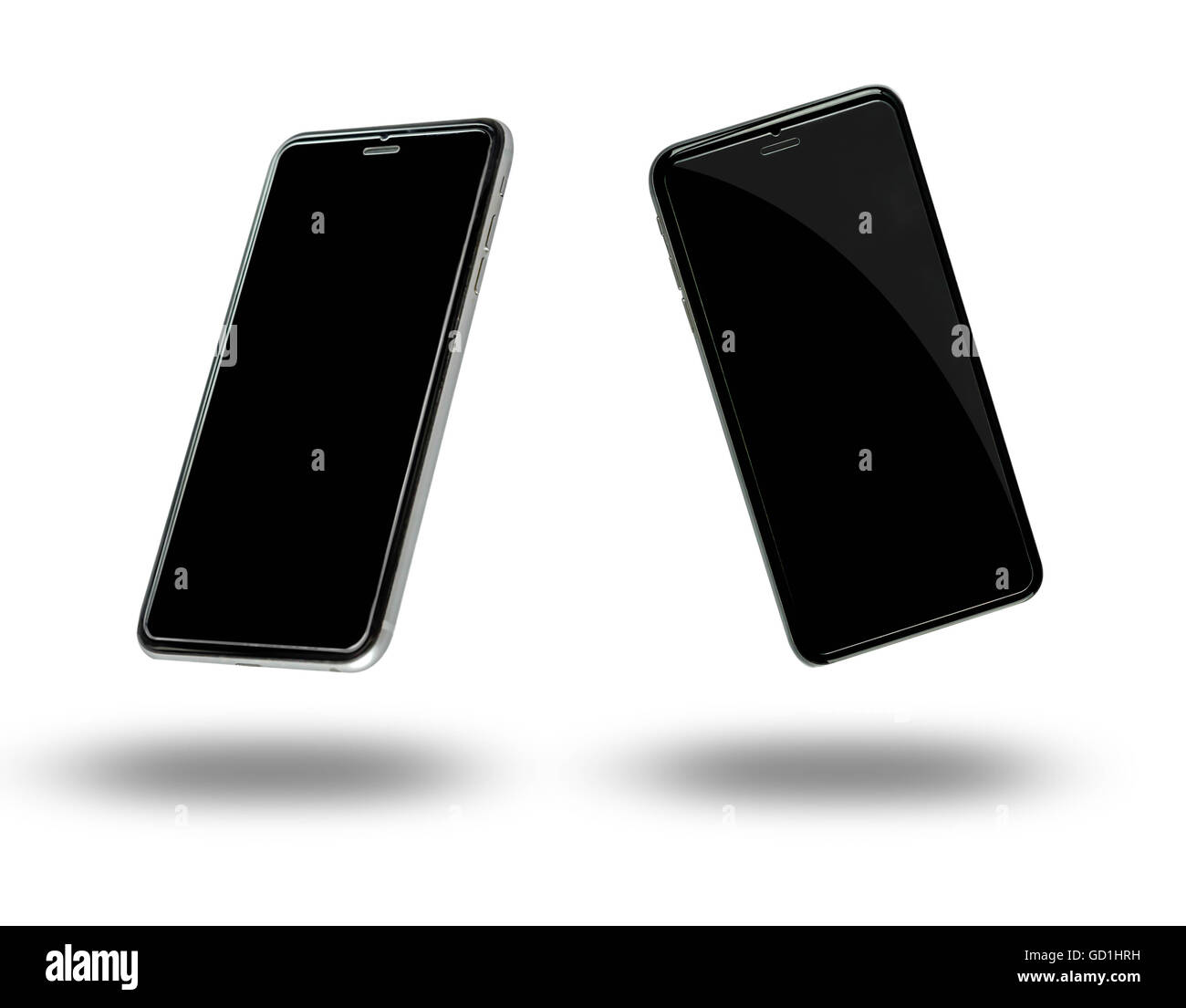 New realistic mobile phone over white background Stock Photo - Alamy