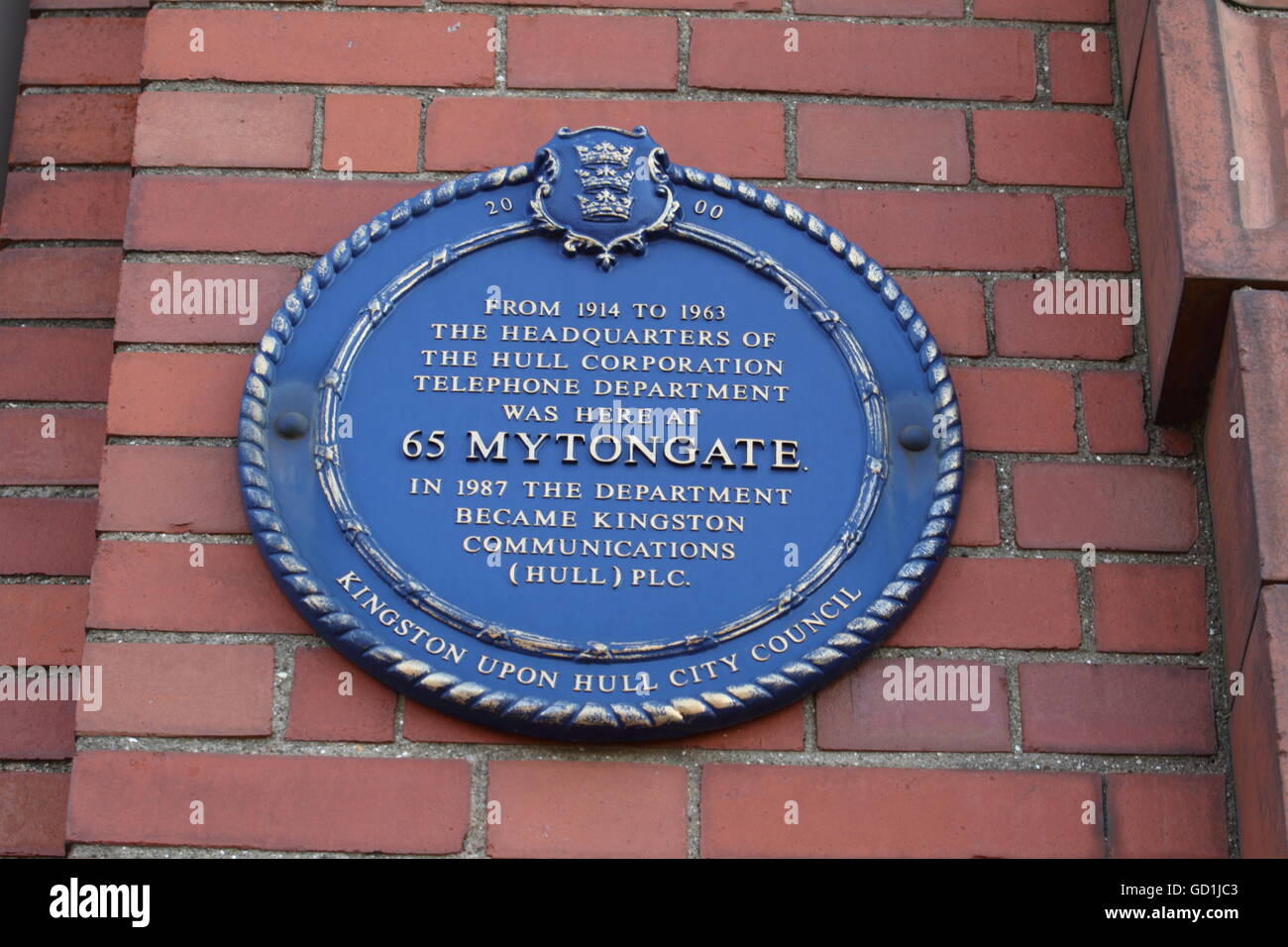 Yorkshire Blue Plaques High Resolution Stock Photography and Images - Alamy