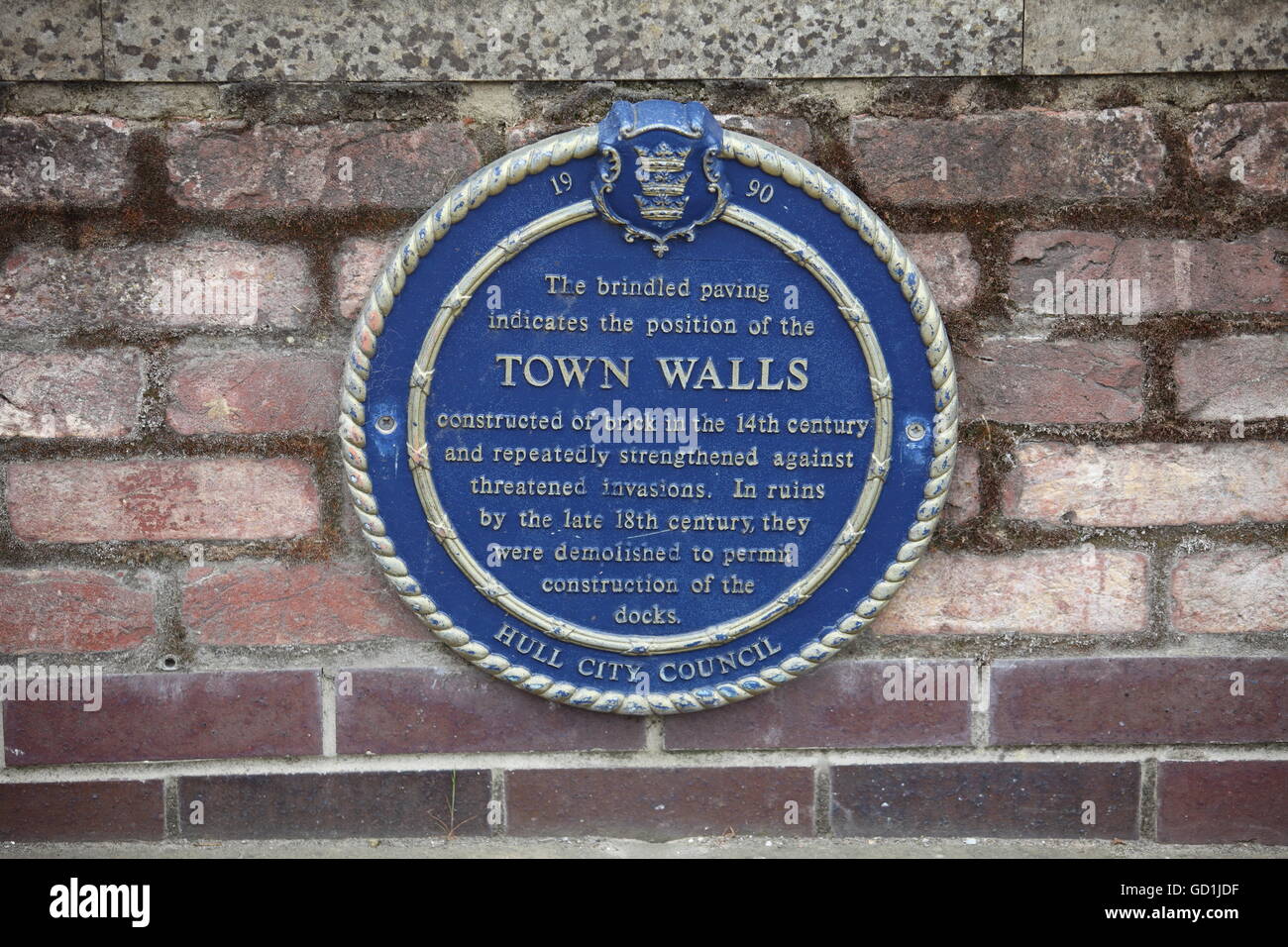Blue plaque plaques wall hi-res stock photography and images - Alamy