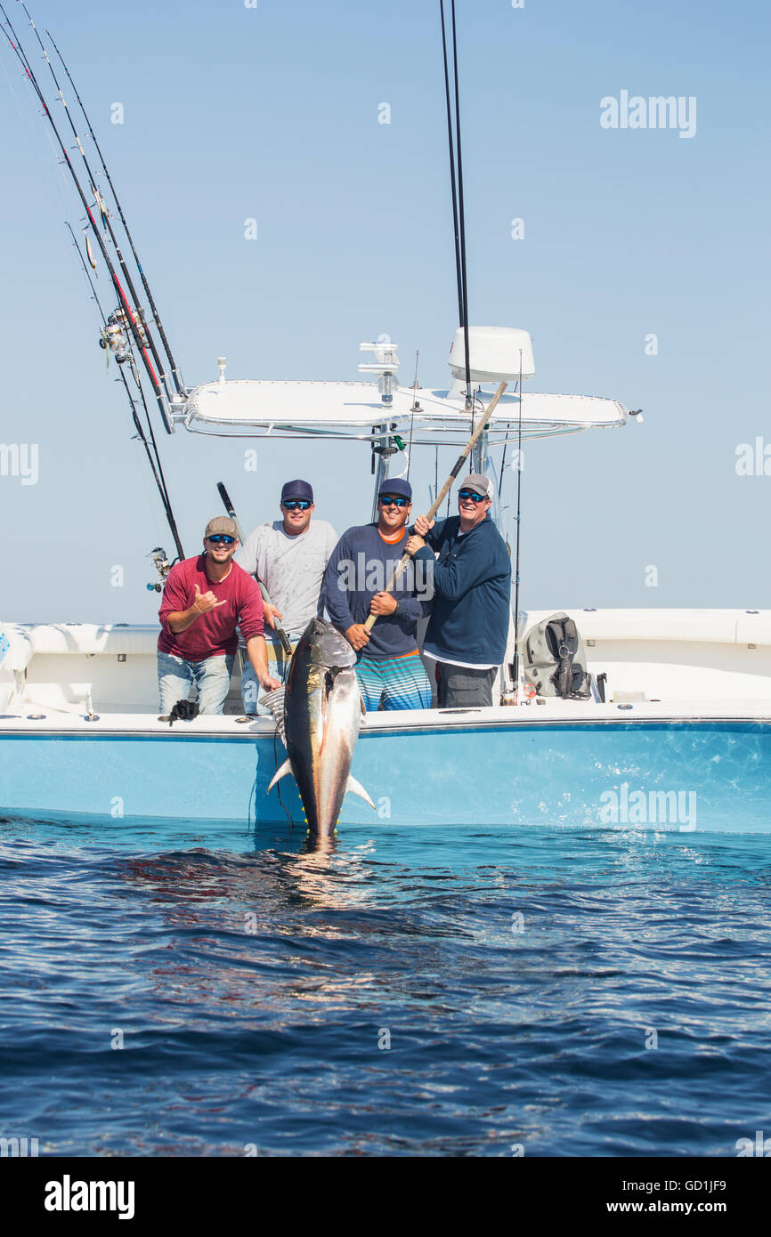 Day on the water fishing for blue fin tuna; Cape Cod, Massachusetts ...