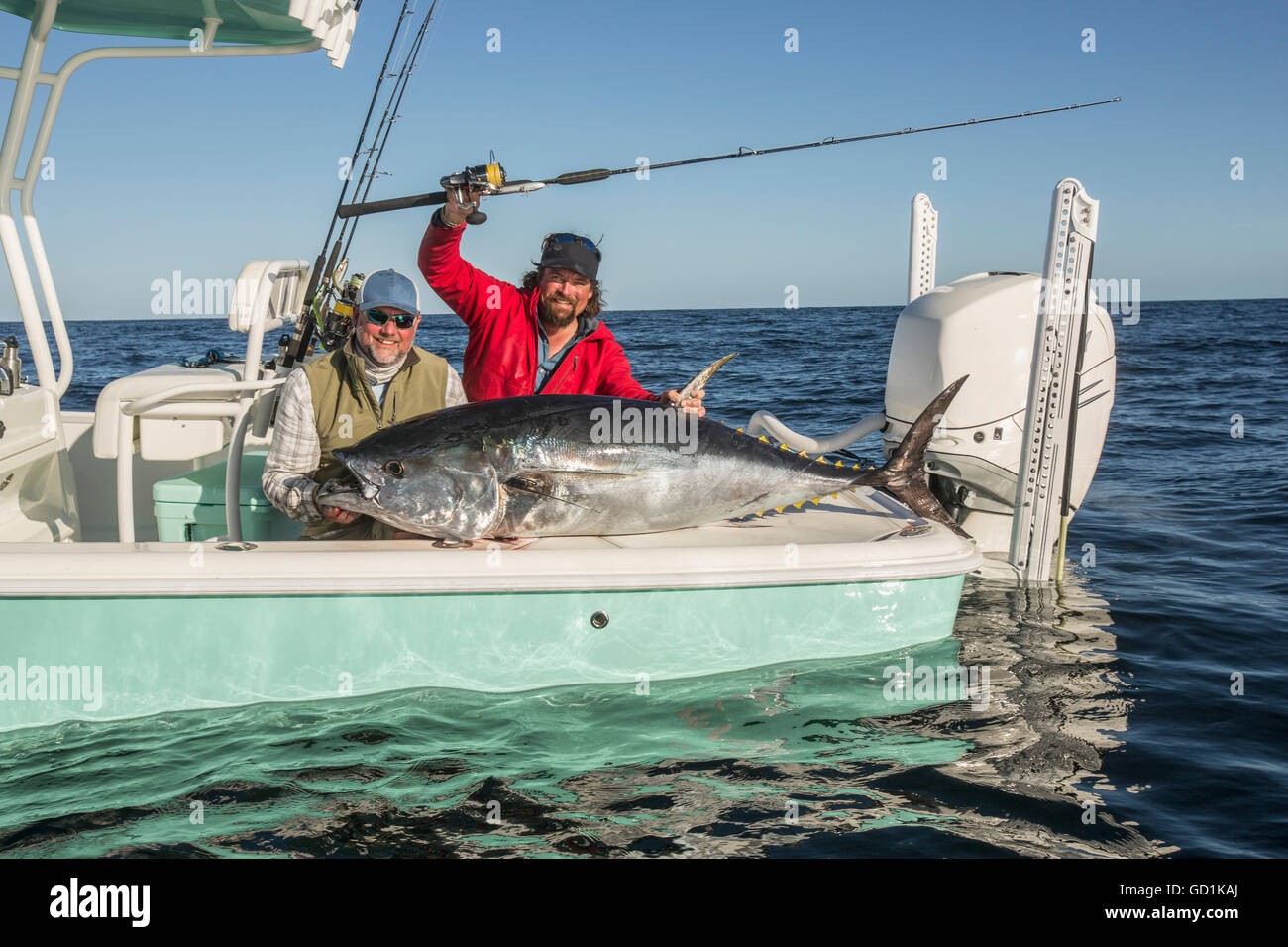Fishing for tuna off the coast of Cape Cod; Massachusetts, United ...