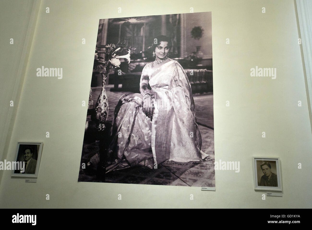 The image of Bollywood actress Wahida Rehmans Portrait in Galley of BDL ...