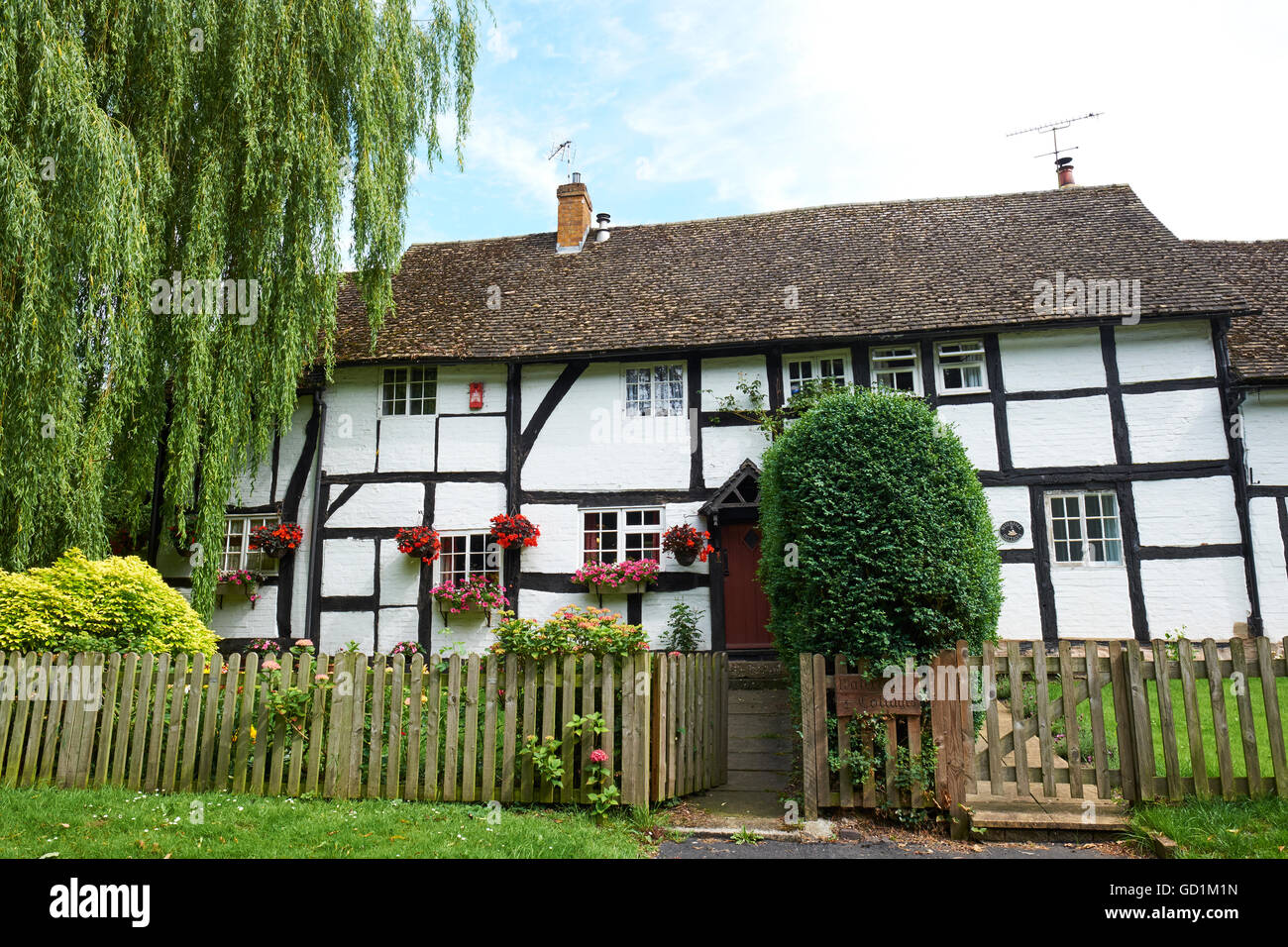 Waterfall Cottages Main Street Meriden West Midlands UK Stock Photo - Alamy