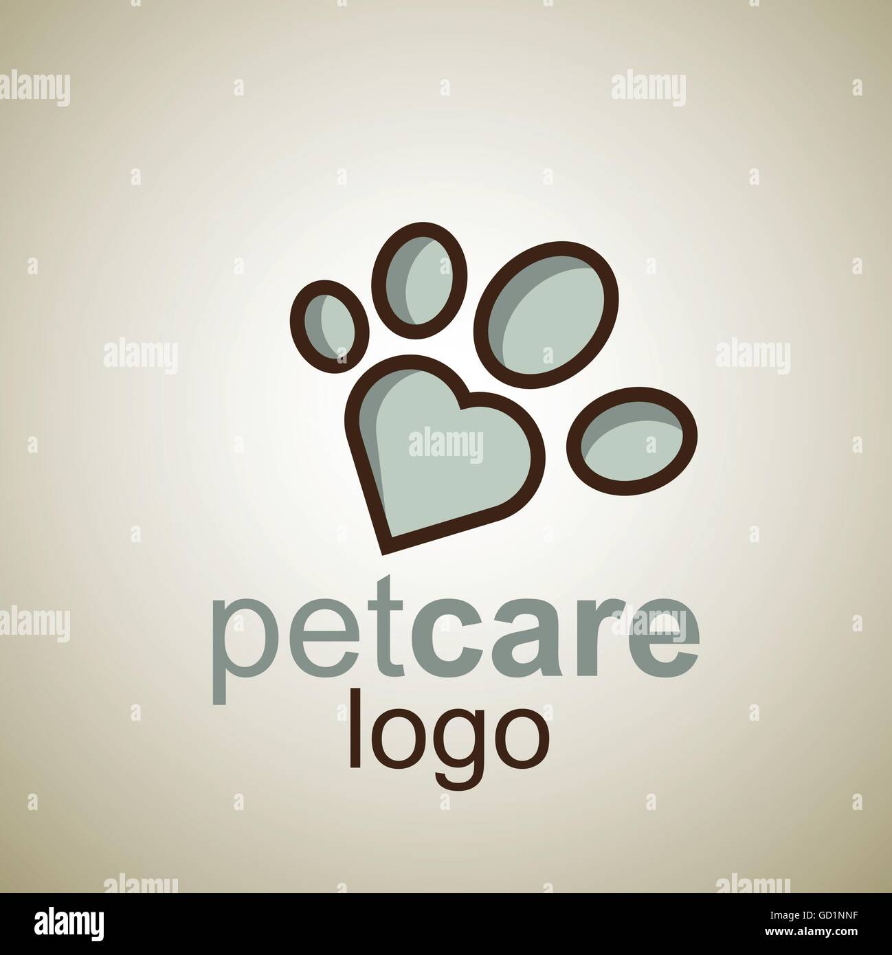 pet care logo designed in a simple way so it can be use for multiple ...