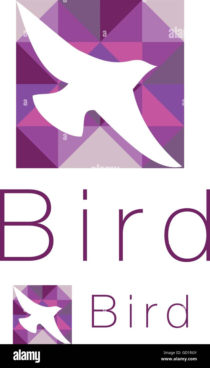 bird logo concept designed in a simple way so it can be use for ...