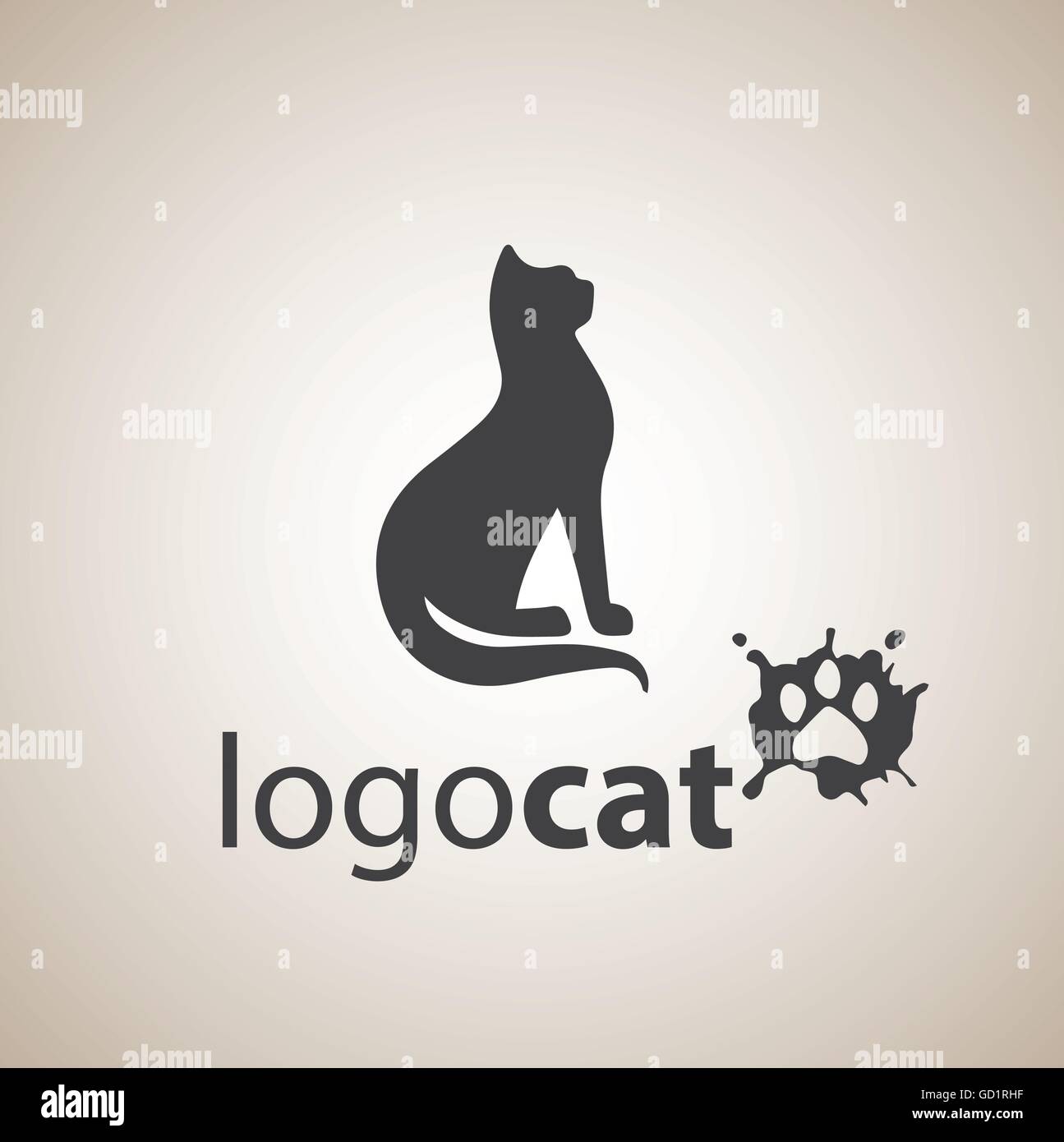 Cat logo hi-res stock photography and images - Alamy