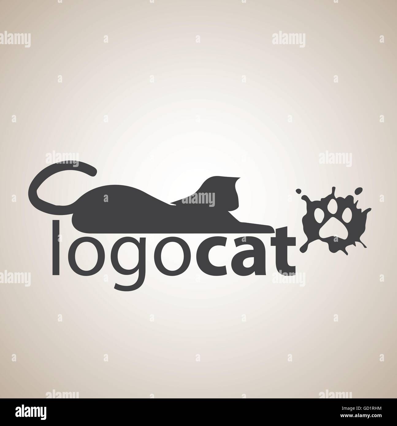 Cat logo hi-res stock photography and images - Alamy