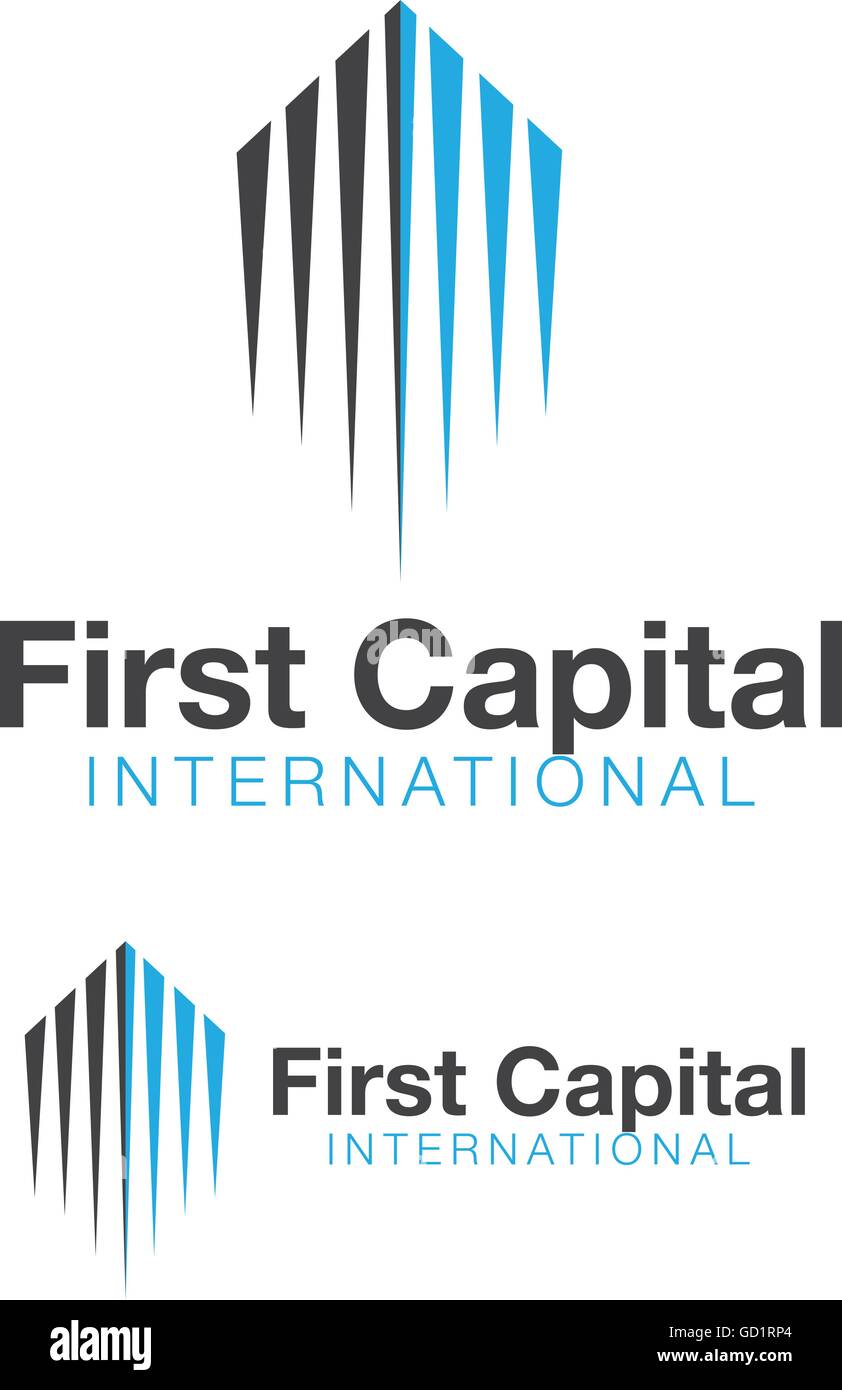 first capital logo concept designed in a simple way so it can be use ...