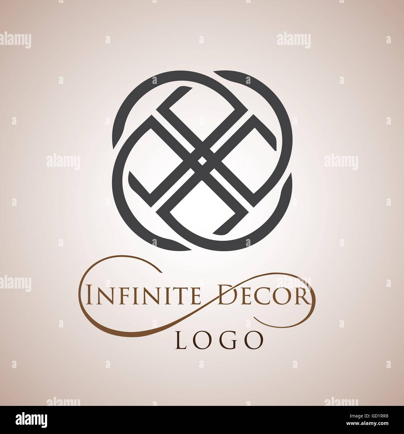 infinite logo designed in a simple way so it can be use for multiple ...