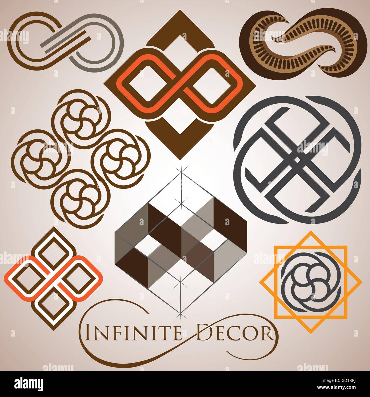 infinite logo designed in a simple way so it can be use for multiple ...