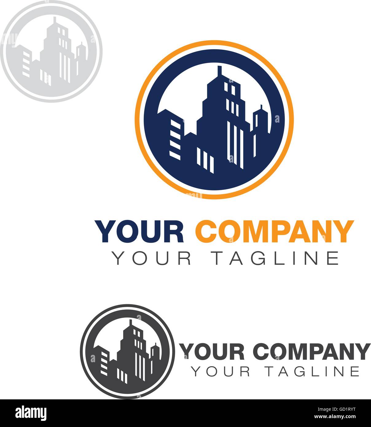 realty estate logo designed in a simple way so it can be use for ...